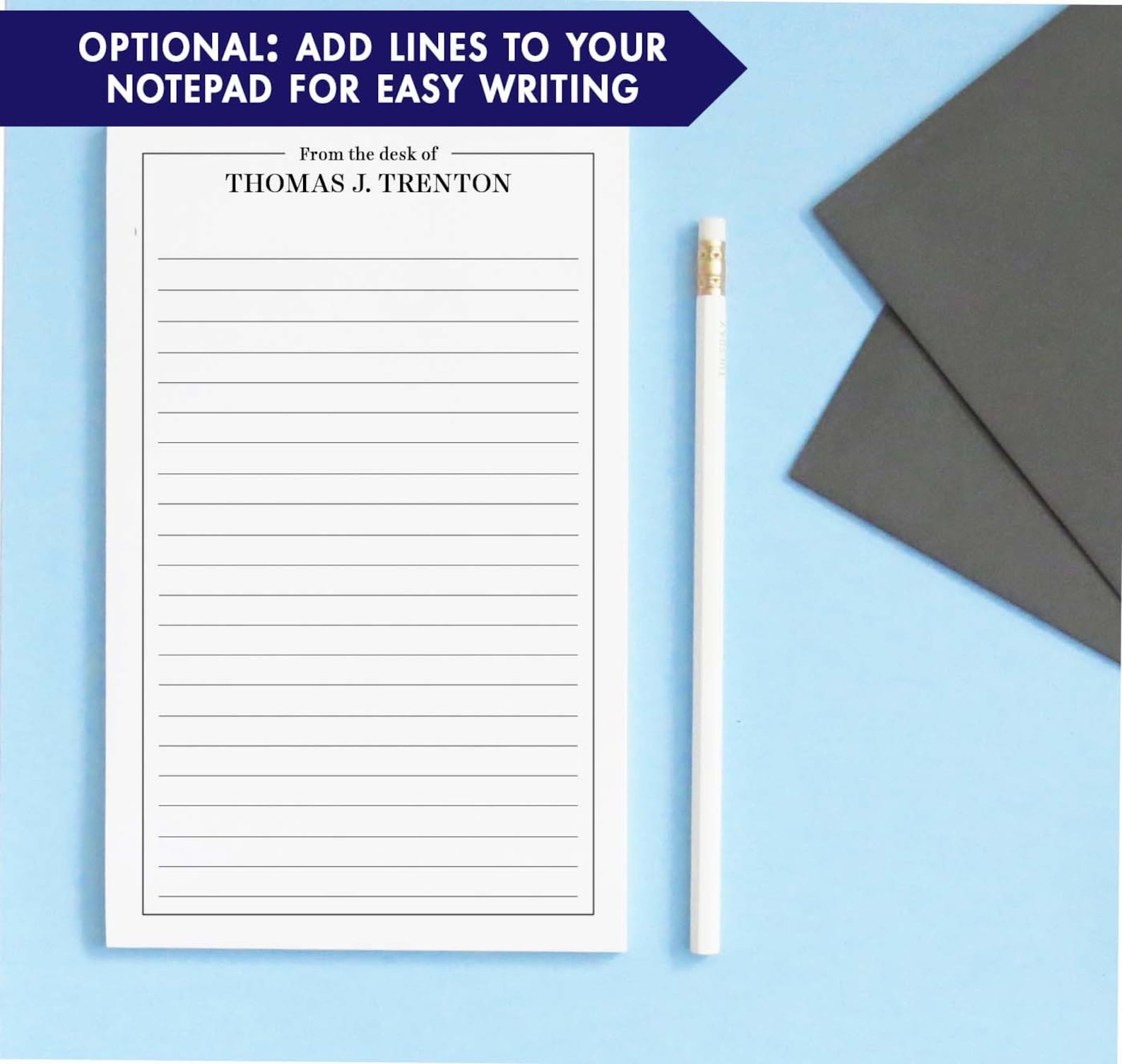 Mens Professional Notepads, From the Desk of Stationery Paper for ...