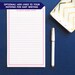 Mens Customized Note Paper With Classic Border, Personalized Notepad ...