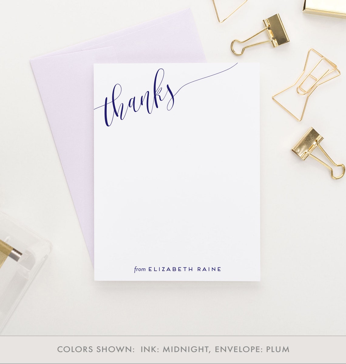 Personalized Thank You Stationery Set Personalized Note Cards - Etsy