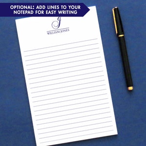 Womens Monogrammed Notepad Set, Personalized Stationery for Women ...