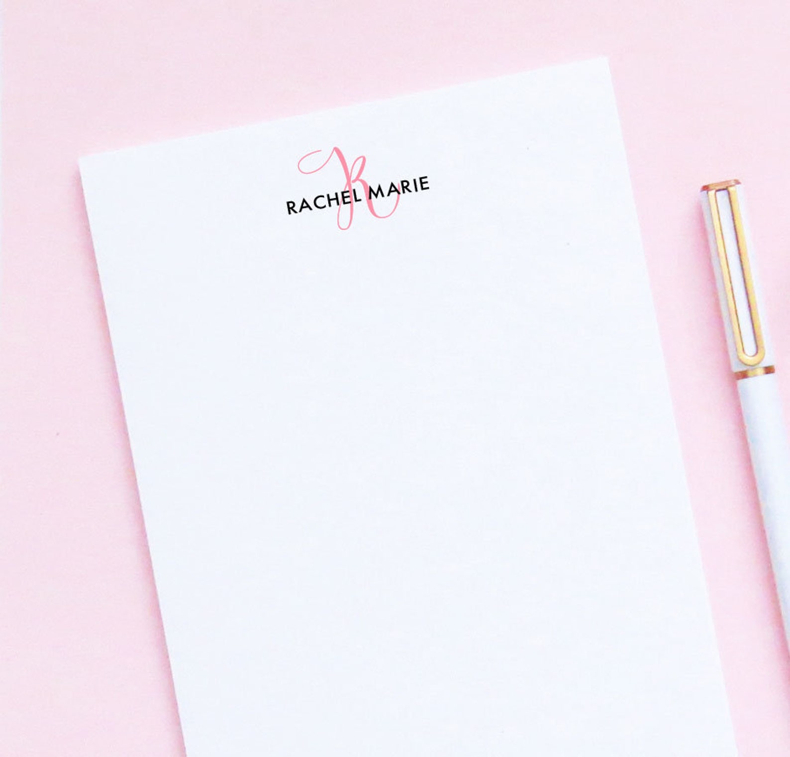 Personalized Monogrammed Notepad for Women Custom Stationery - Etsy
