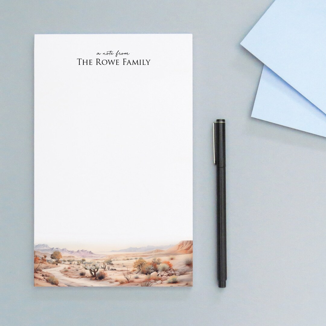 Personalized Family Stationary Notepads, A Note From Notepad ...