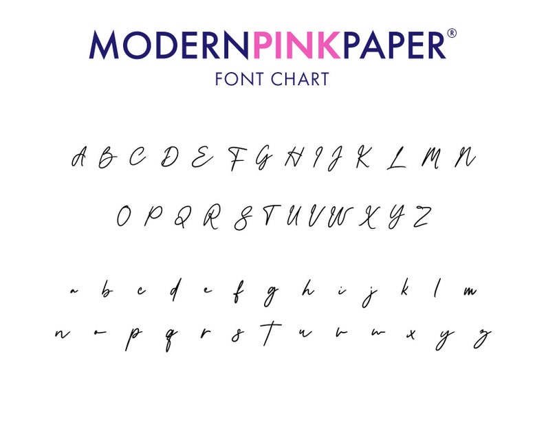 Classic Script Notepad for Women Womens Modern Script Note - Etsy