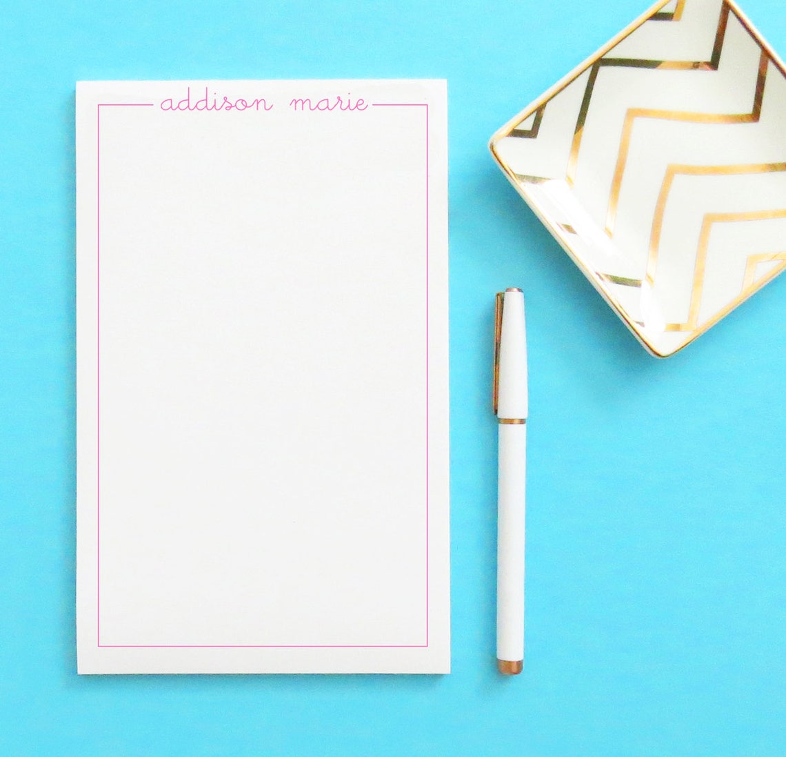 Custom Stationary Notepad for Girls Customized Writing Paper Set ...