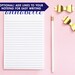 Personalized Womens Stationery Paper, Custom Notepads With Name ...