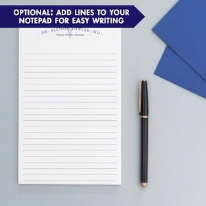 Personalized Doctors Notepad, Professional Stationery Paper for MD ...