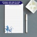 Coastal Personalized Notepads and Envelopes, Nautical Stationary Paper ...