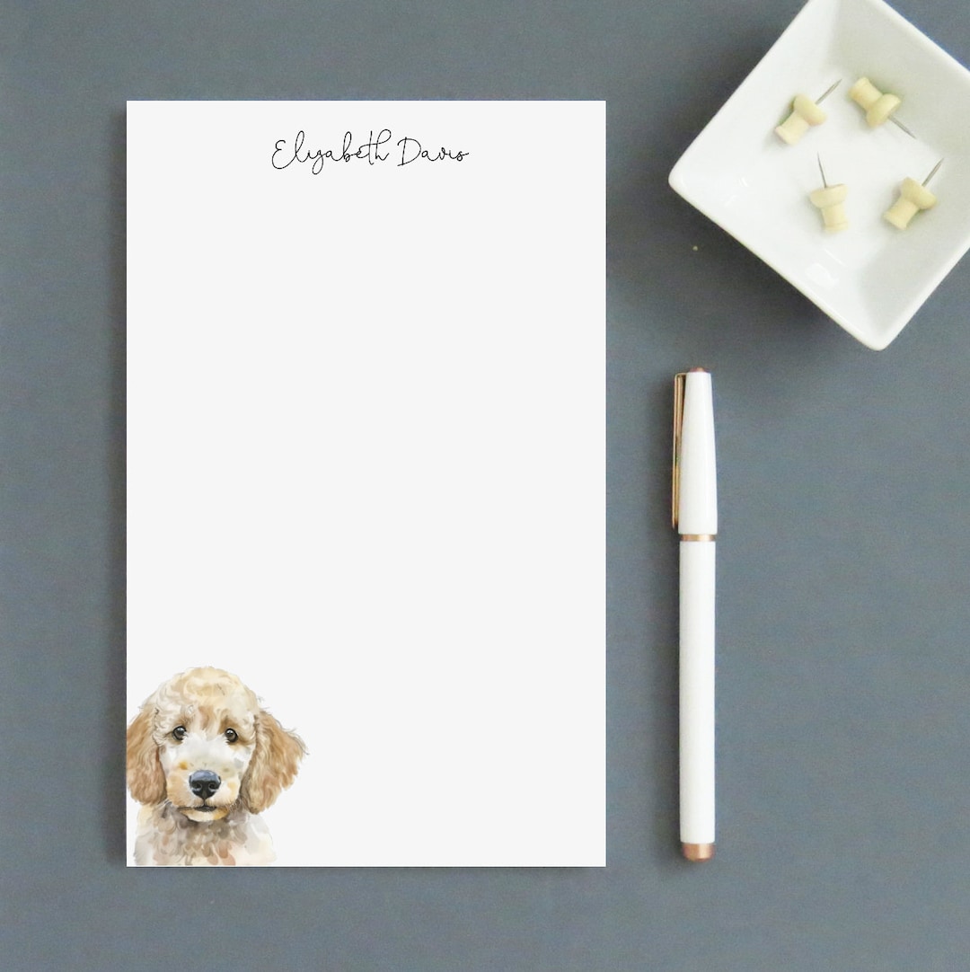 Poodle Stationery Set for Letter Writing, Choose Your Dog Breed, Custom ...