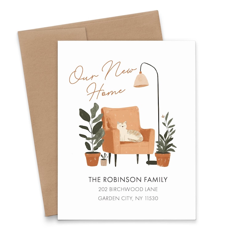 New Address Card - Etsy