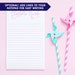 Personalized Girl Note Pads, Custom Stationary Notepad for Women ...