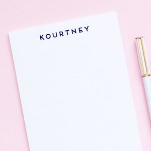 Simple Personalized Notepad Set for Women Custom Stationary Notepad ...