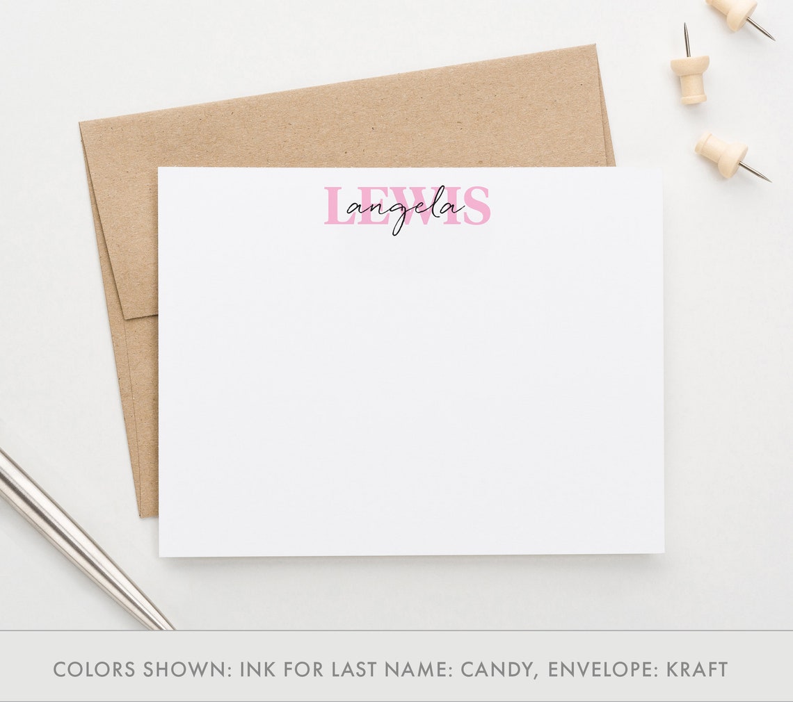Personalized Womens Stationery Mens Personalized Stationary - Etsy