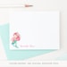 Mermaid Note Cards for Kids Stationery Notes Custom Mermaid - Etsy