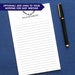 Deer Notepad for Men Personalized Stationery With Antlers Writing Paper ...
