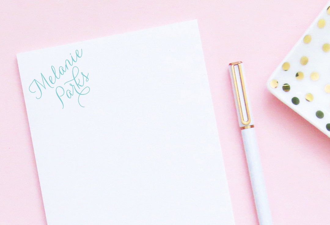 Personalized Womens Stationery, Custom Stationary Notepad for Women ...