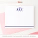 Womens Monogrammed Stationery, Mens Monogram Stationary, Personalized ...