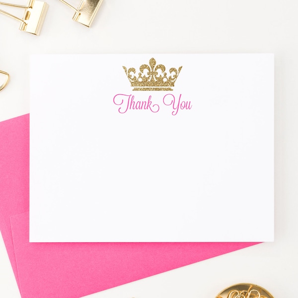Princess Thank You Notes - Etsy