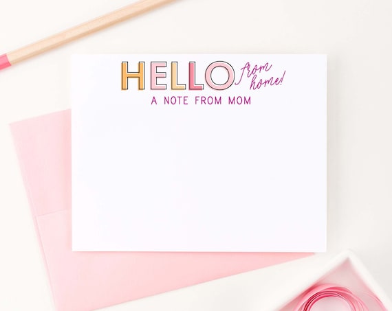 A Note From Mom Stationery Set Personalized Summer Camp Note - Etsy