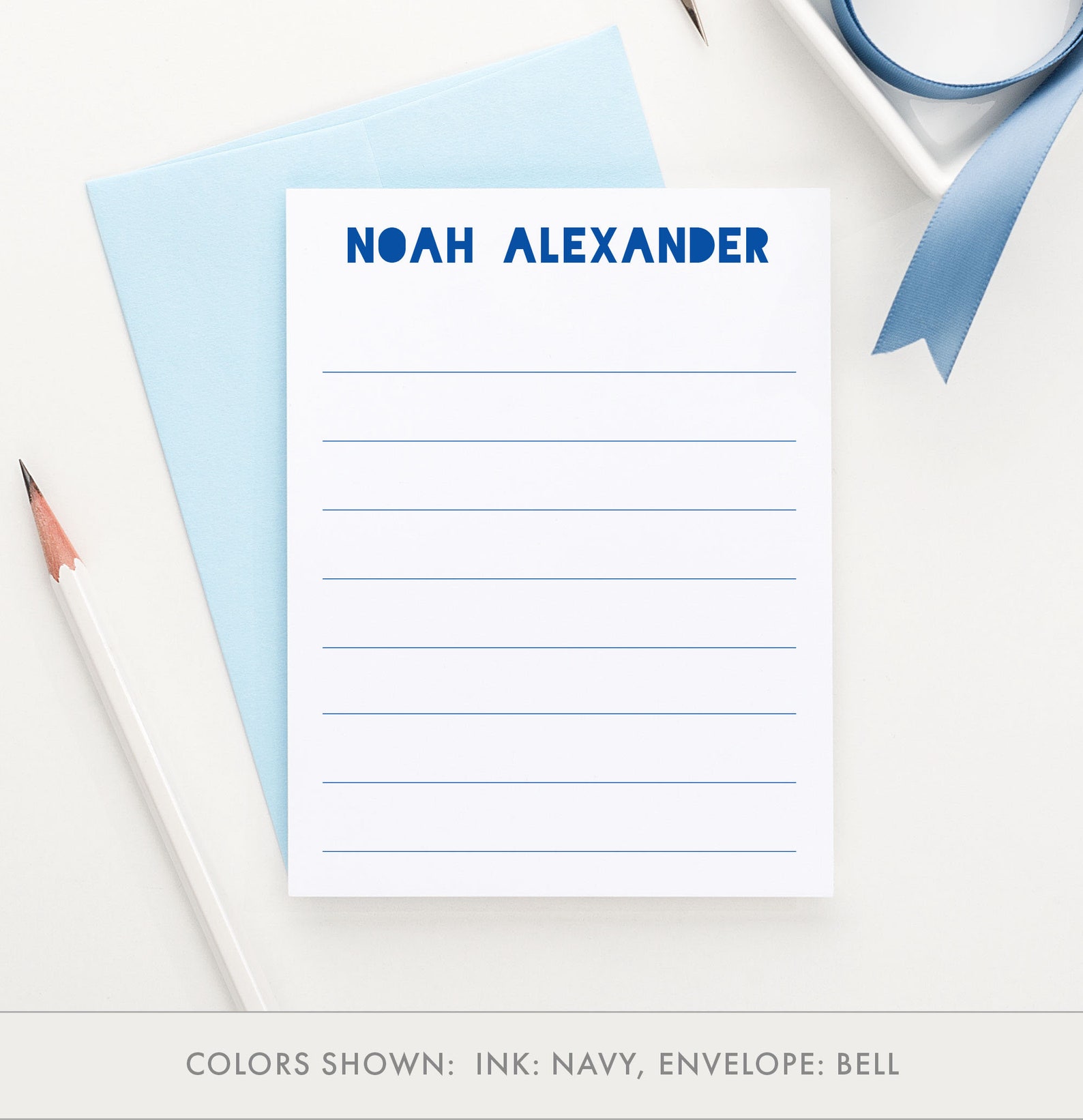 Personalized Lined Stationery For Boys Personalized | Etsy