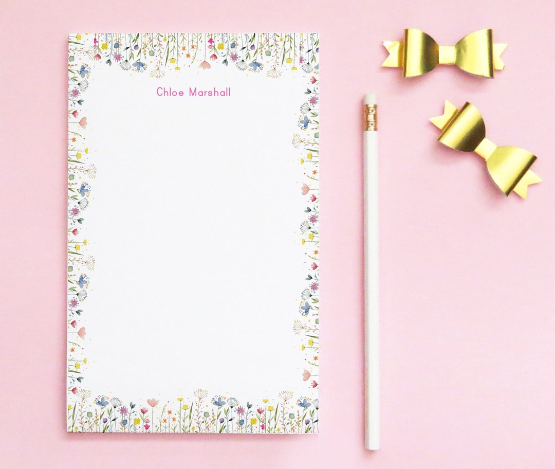 Personalized Note Pads With Name, Summer Notepads, Custom Notepads for ...
