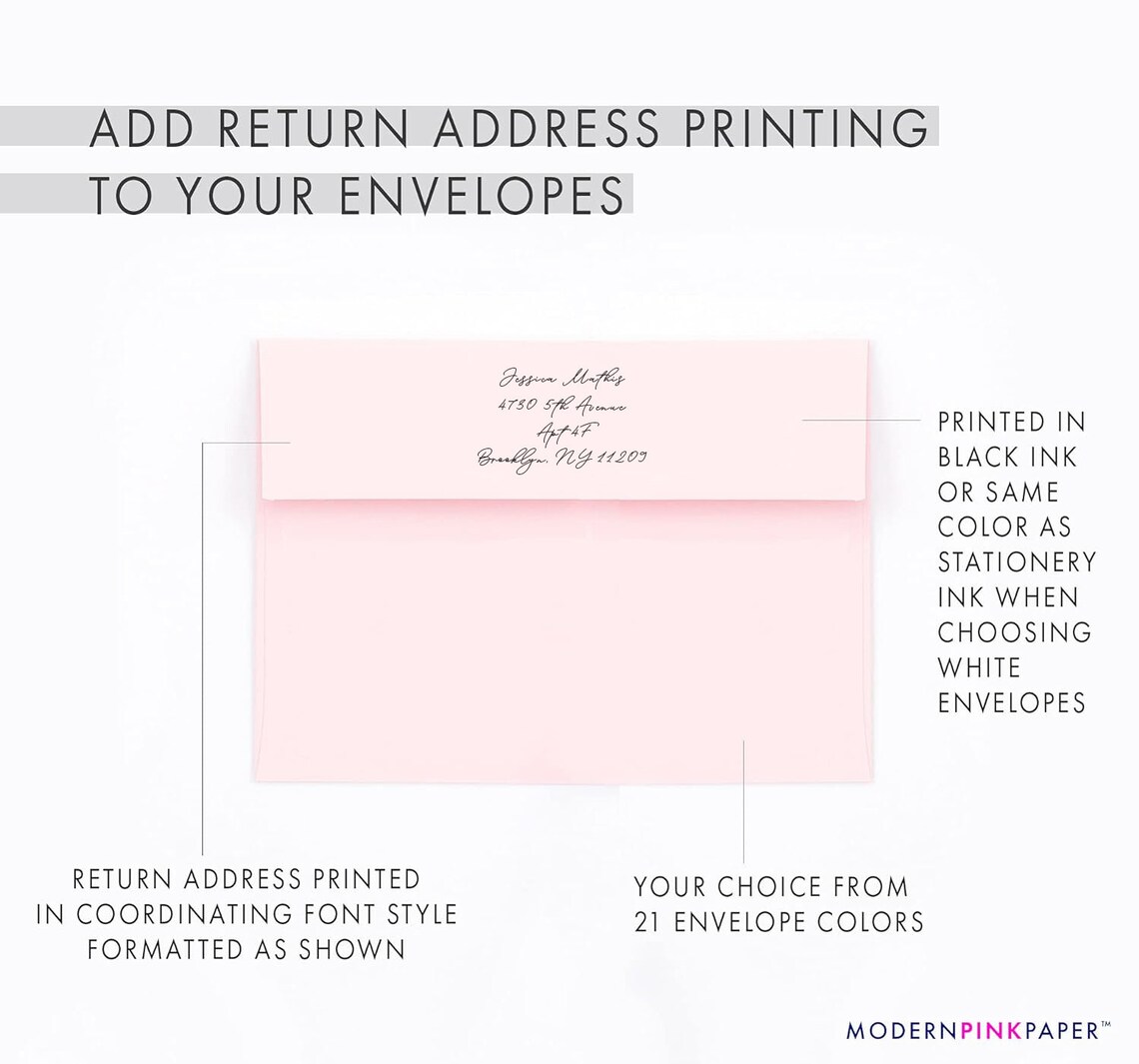 Custom Notecards With Envelopes, Flat Seashell Stationery Sets for ...