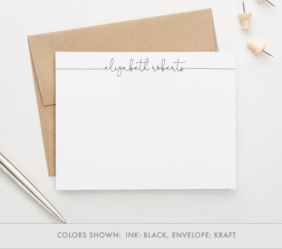 Personalized Stationery for Women Modern Stationary Set - Etsy