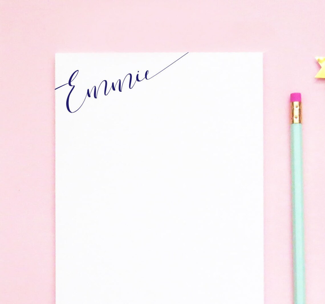 Womens Personalized Notepad Set Custom Stationary Set for | Etsy