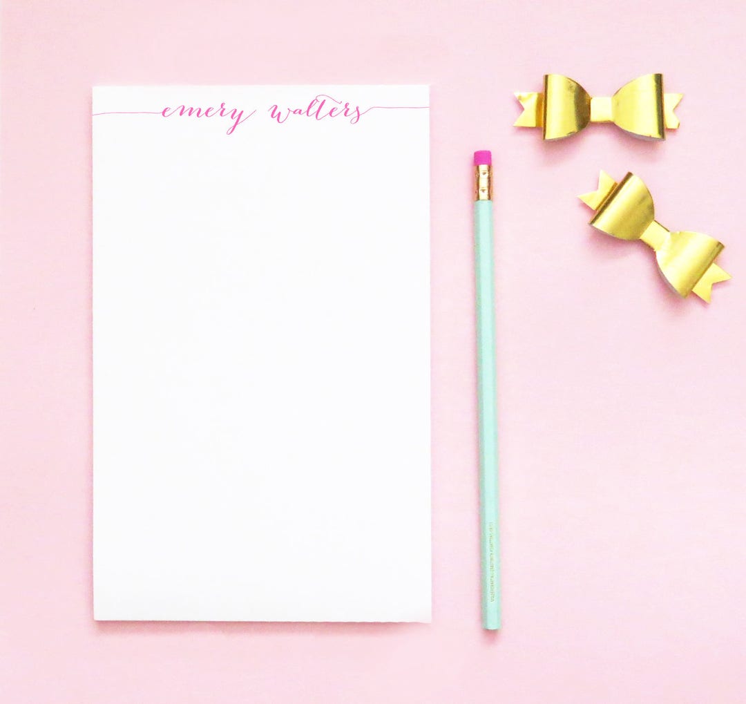Womens Personalized Notepads for Her, Customized Women Writing Paper ...