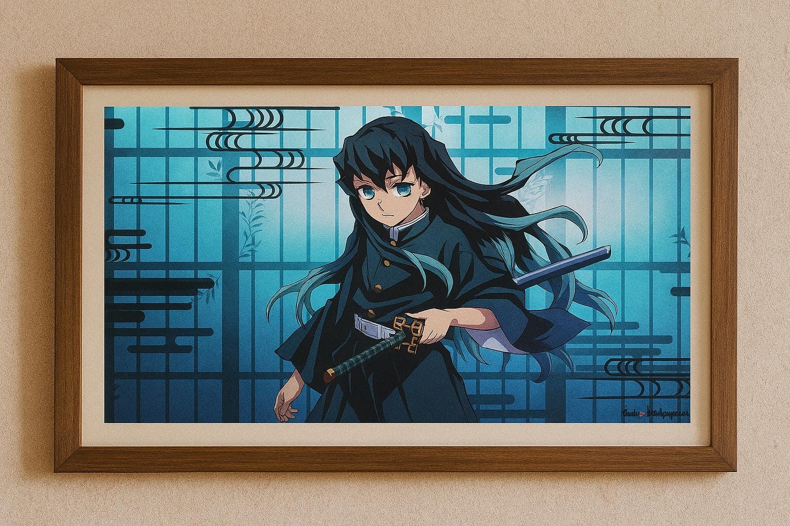 Muichiro Tokito Wall Art | Demon Slayer Poster | Mist Hashira Print ...