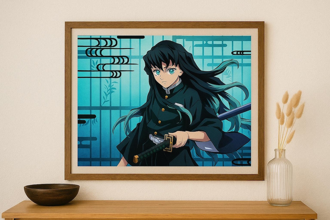 Muichiro Tokito Wall Art | Demon Slayer Poster | Mist Hashira Print ...