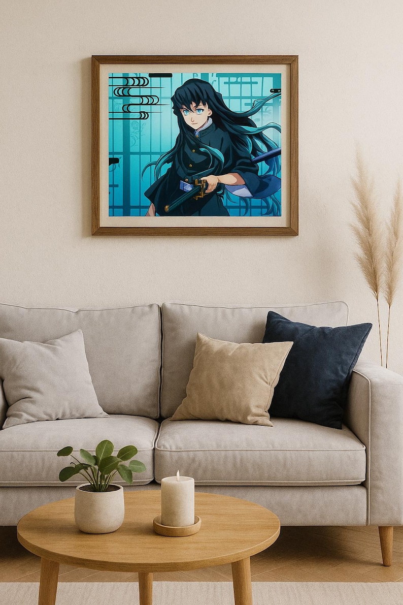 Muichiro Tokito Wall Art | Demon Slayer Poster | Mist Hashira Print ...
