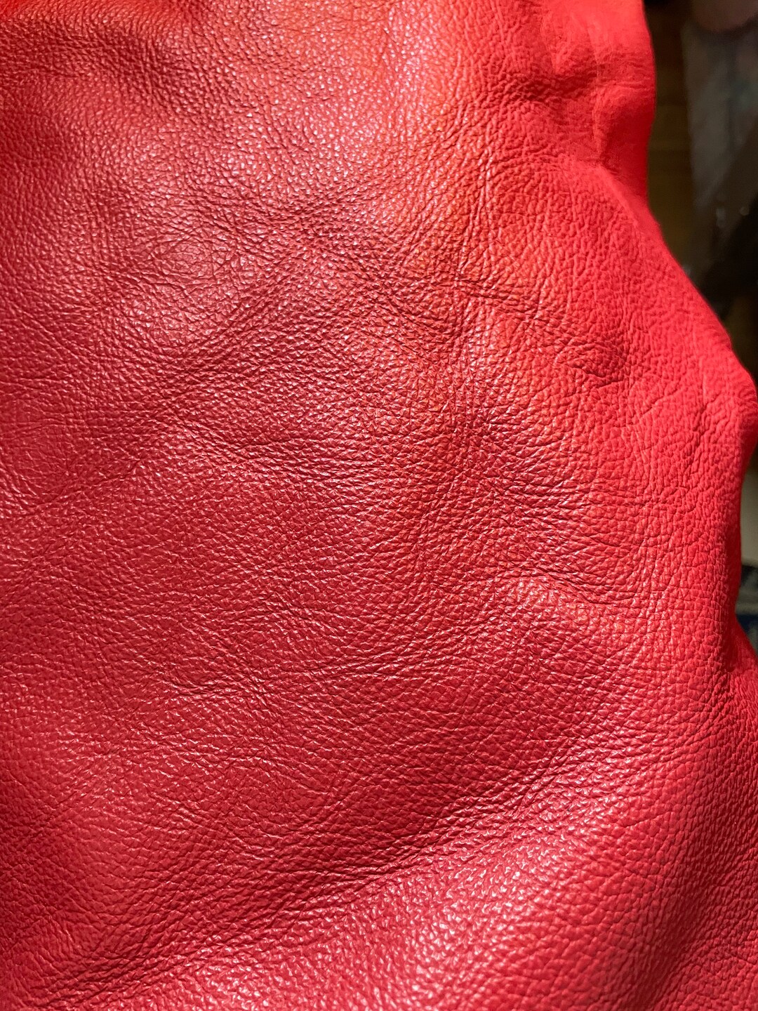 Large Piece of Red Leather Hide - Etsy
