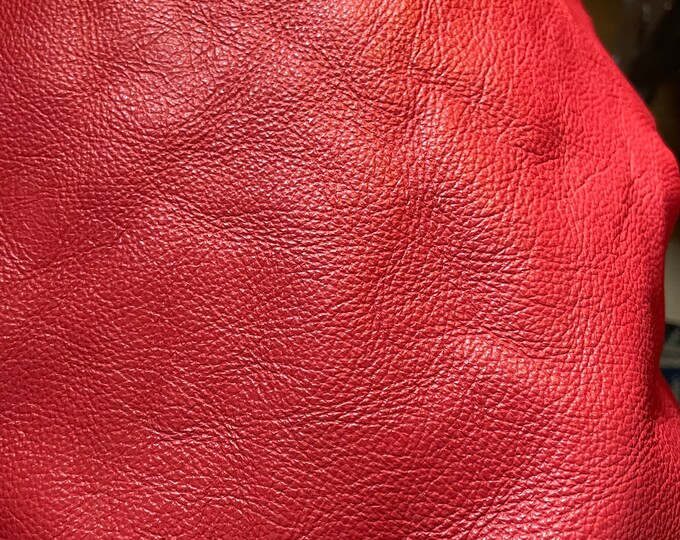 Large Piece of Red Leather Hide - Etsy