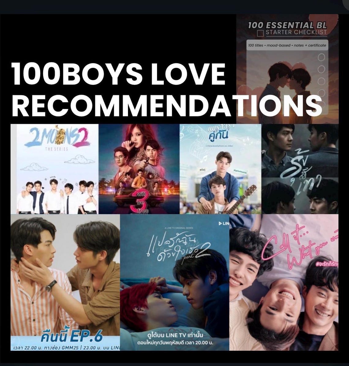 100 Essential BL Starter Checklist | Thai BL Fan Guide (digital ...