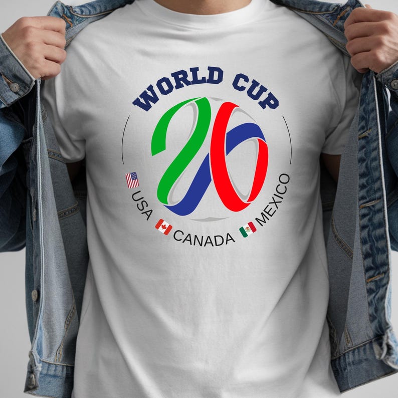 World Cup 2026 USA Canada Mexico Soccer Fan Shirt • Bold Flags Tee ...