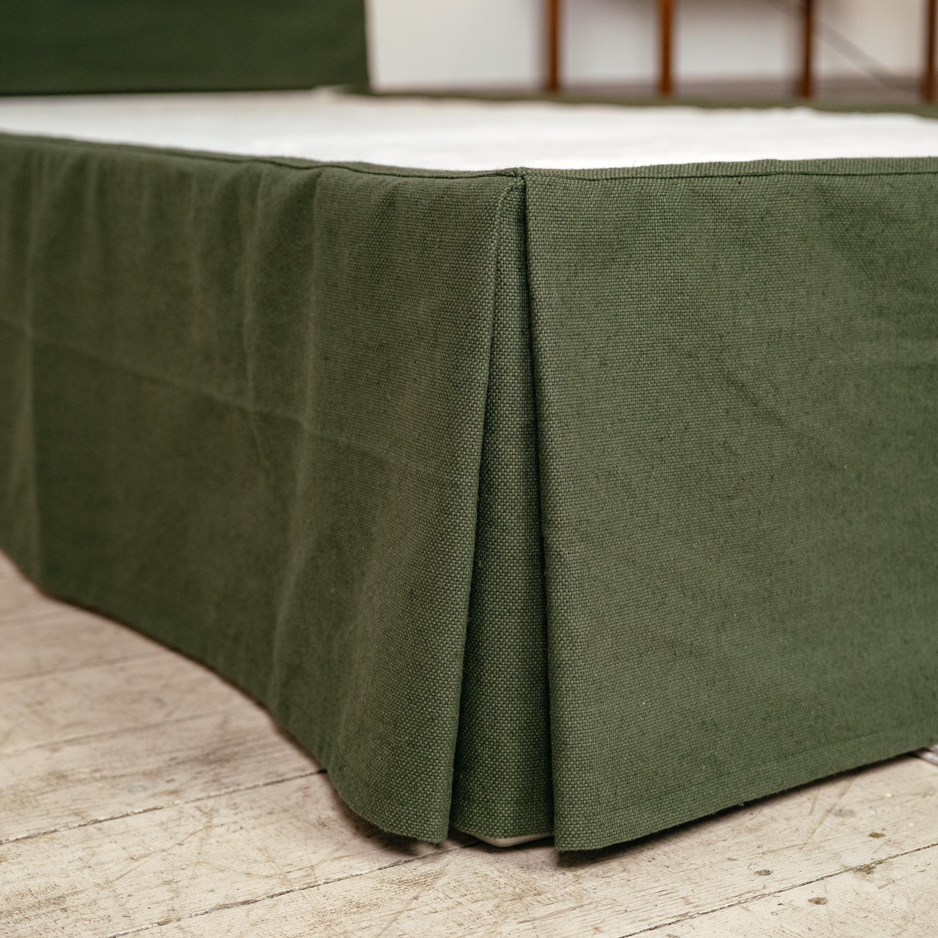 Durable Linen Bed Skirt – Custom Handmade Bedskirt – Eco Friendly Flax ...