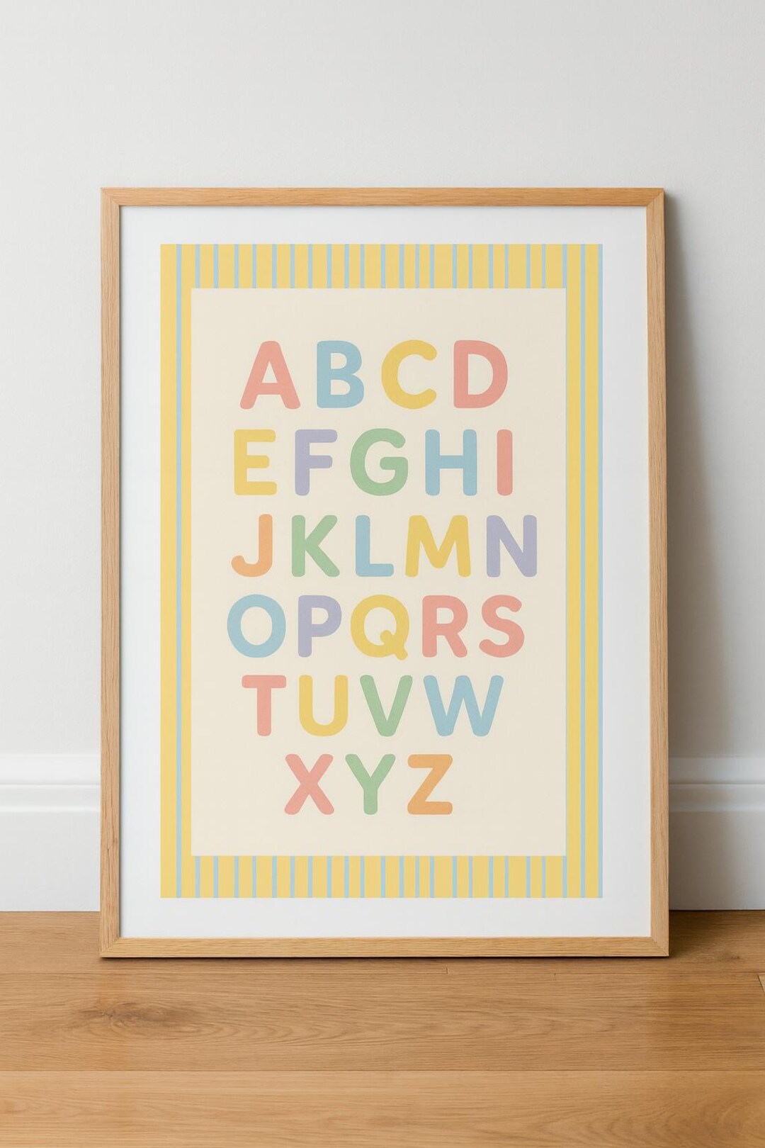 Alphabet ABC Poster • Digital Print - Etsy