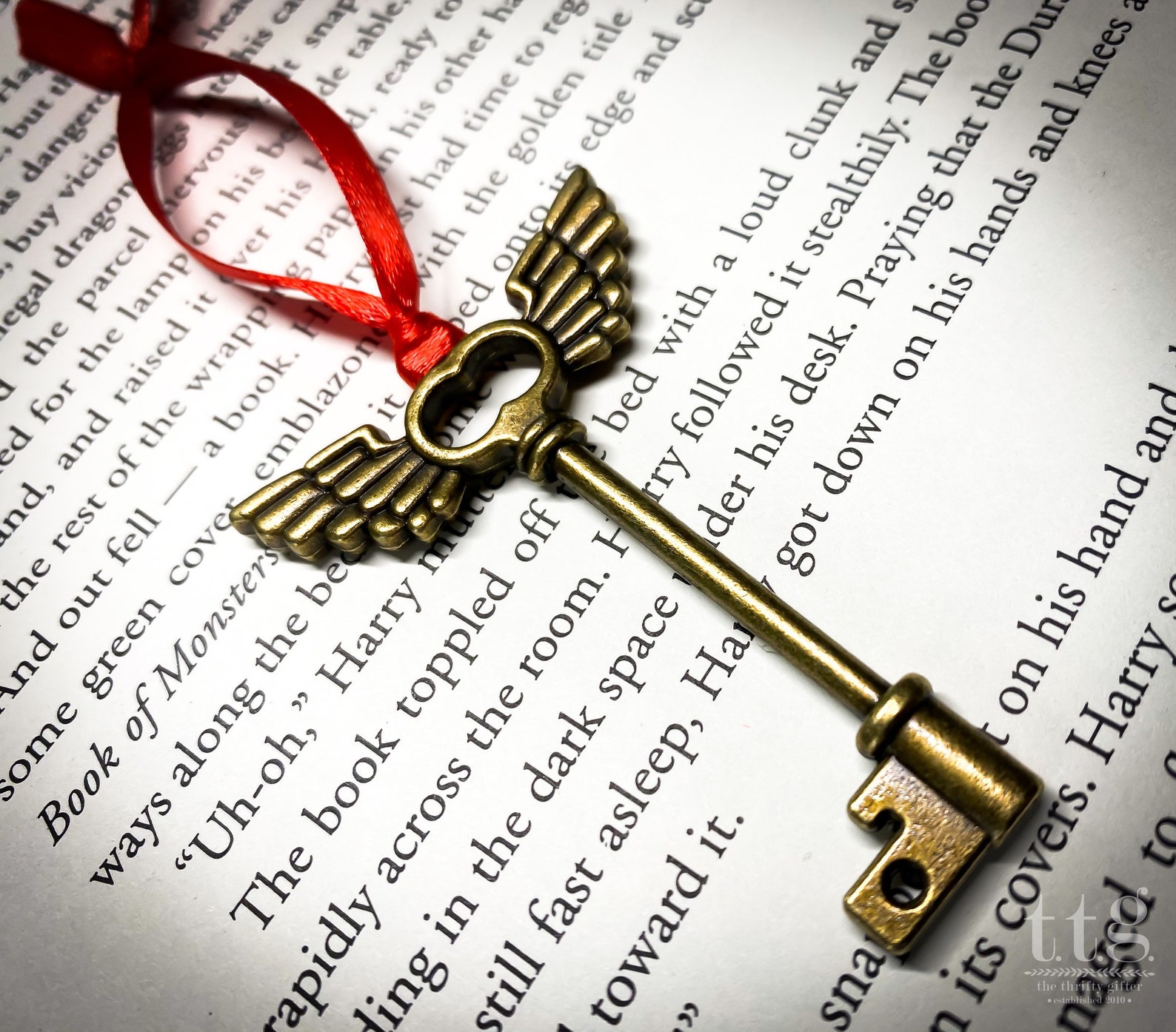 Winged Key Harry Potter Ornament Brass Flying Key - Etsy