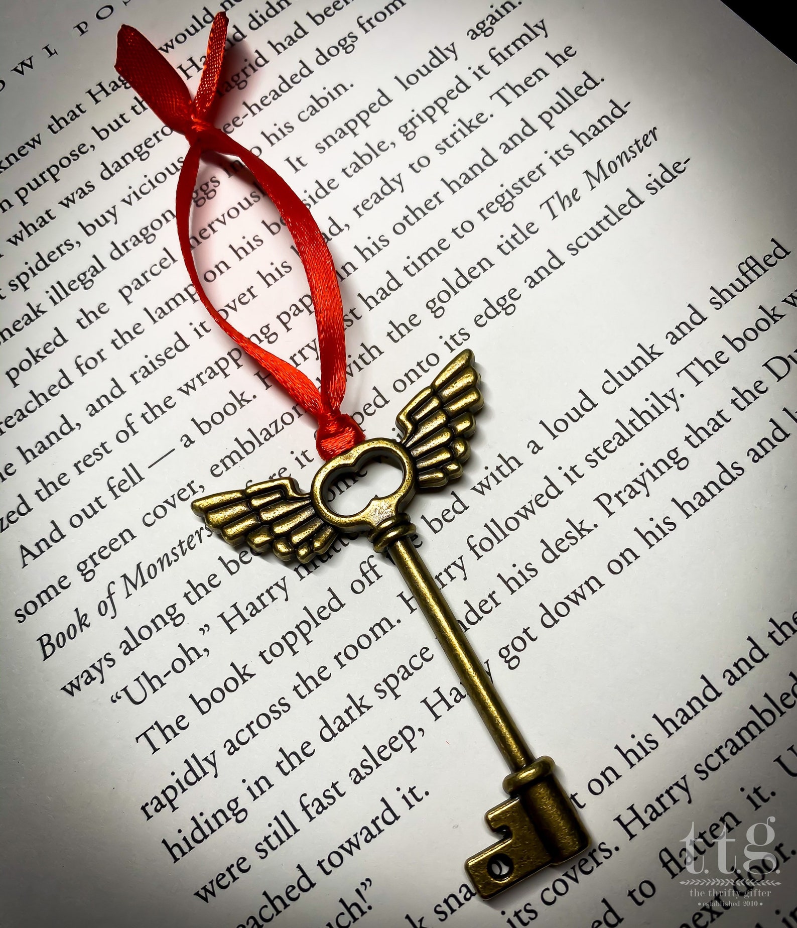 Winged Key Harry Potter Ornament Brass Flying Key - Etsy