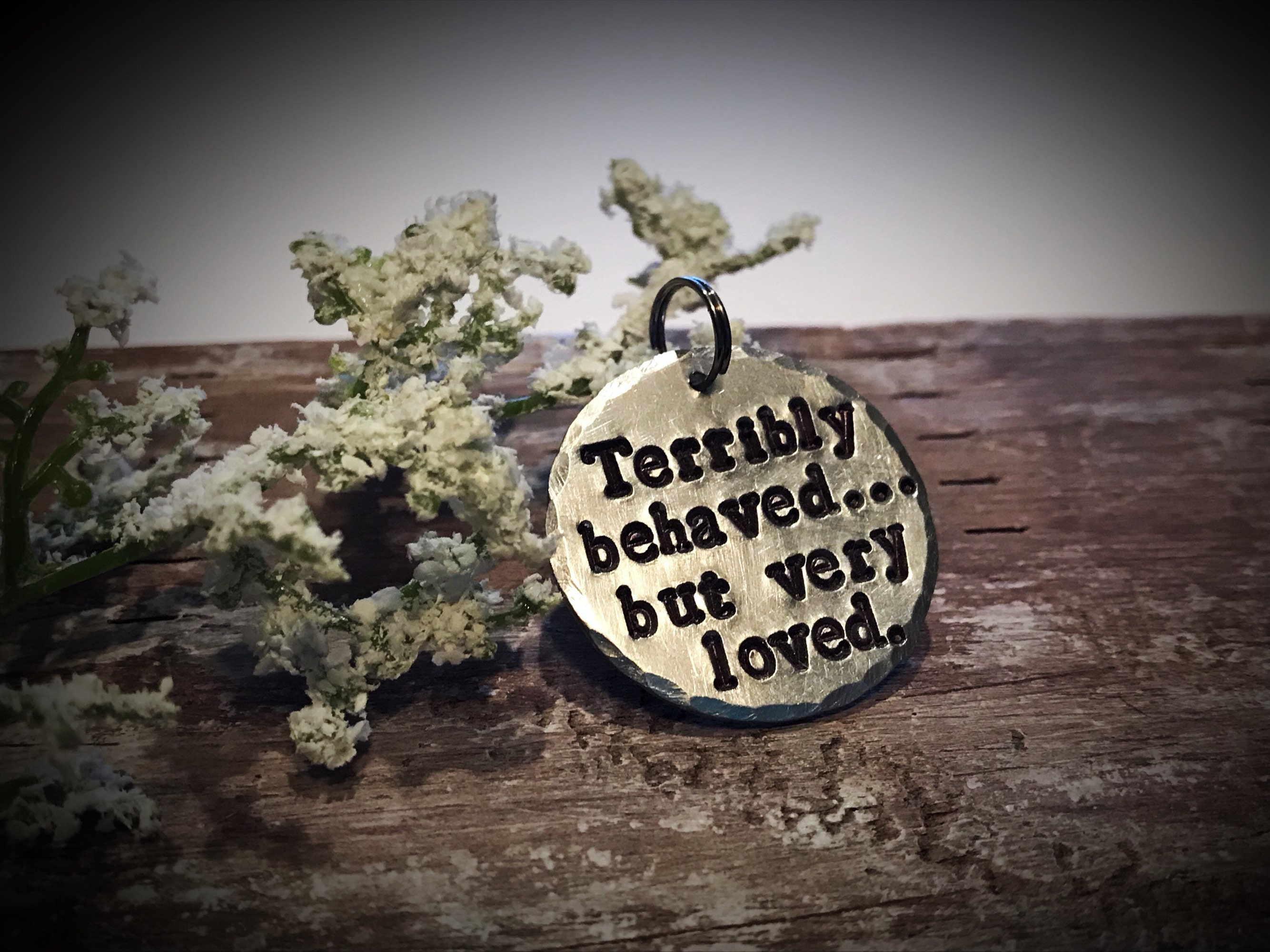 Stamped "spoiled Af" Dog Tag - Dog Cat Name Tag - Your Choice Variety ...