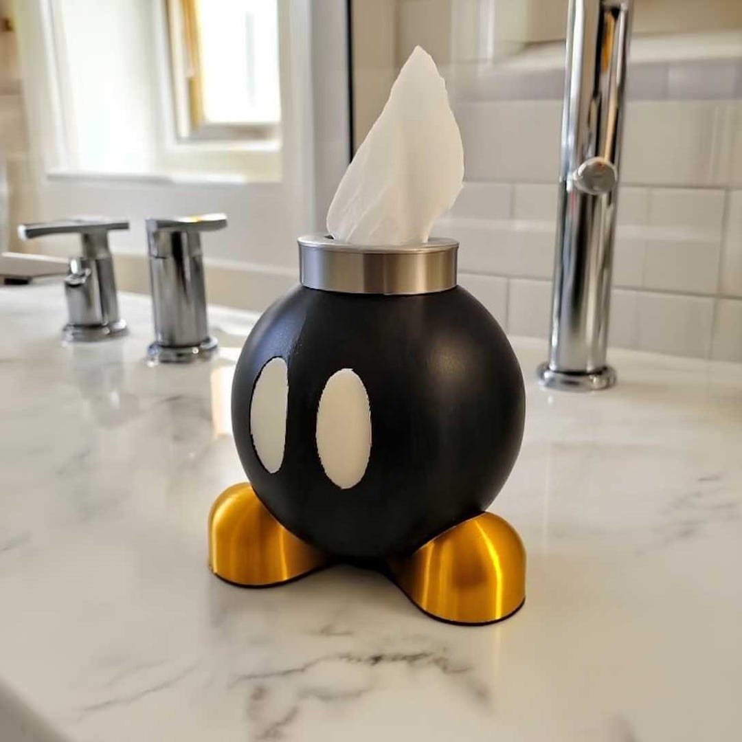 Bomb Shaped Tissue Box | Fun Cartoon Paper Holder | Creative Home Decor ...