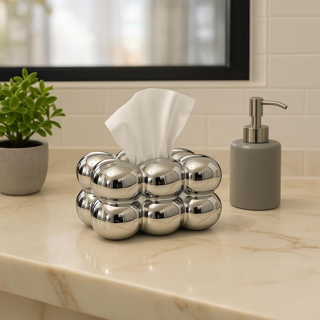 Modern Ceramic Tissue Box Cover – Anti-slip Decorative Facial Tissue ...