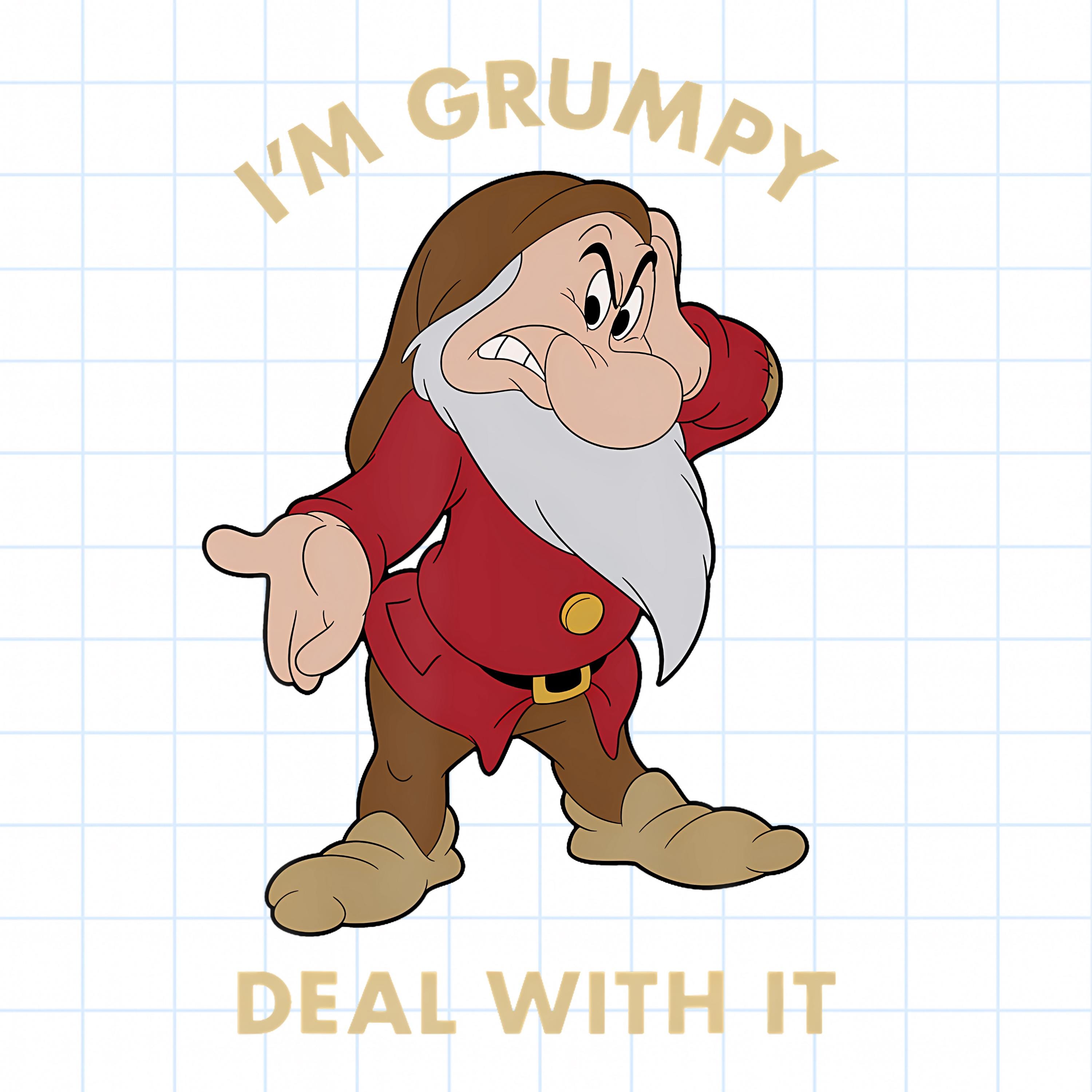 Grumpy Collage Png, Varsity Grumpy Design, Silhouette, Printable Design ...
