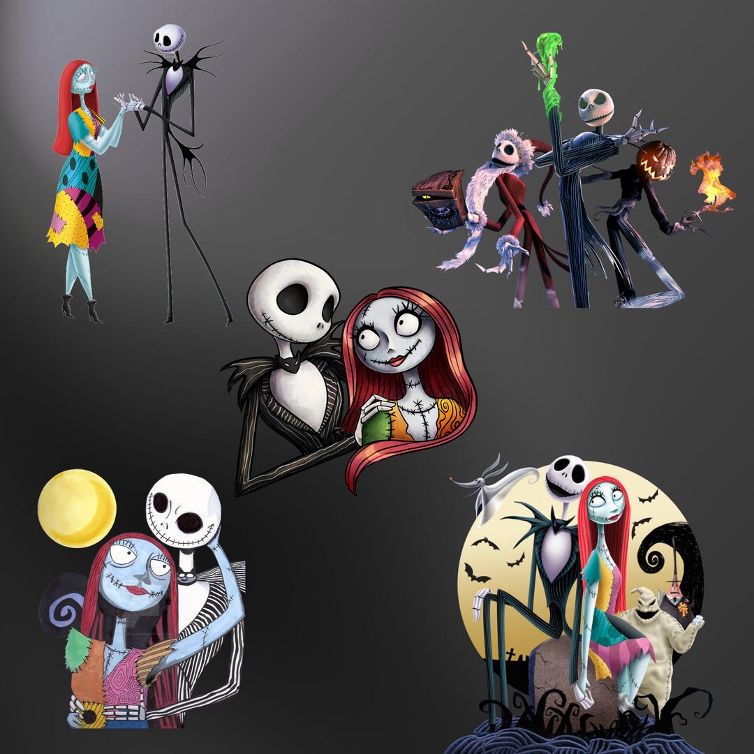 Jack and Sally PNG, Couple Jack and Sally Png, the Nightmare Before Png ...
