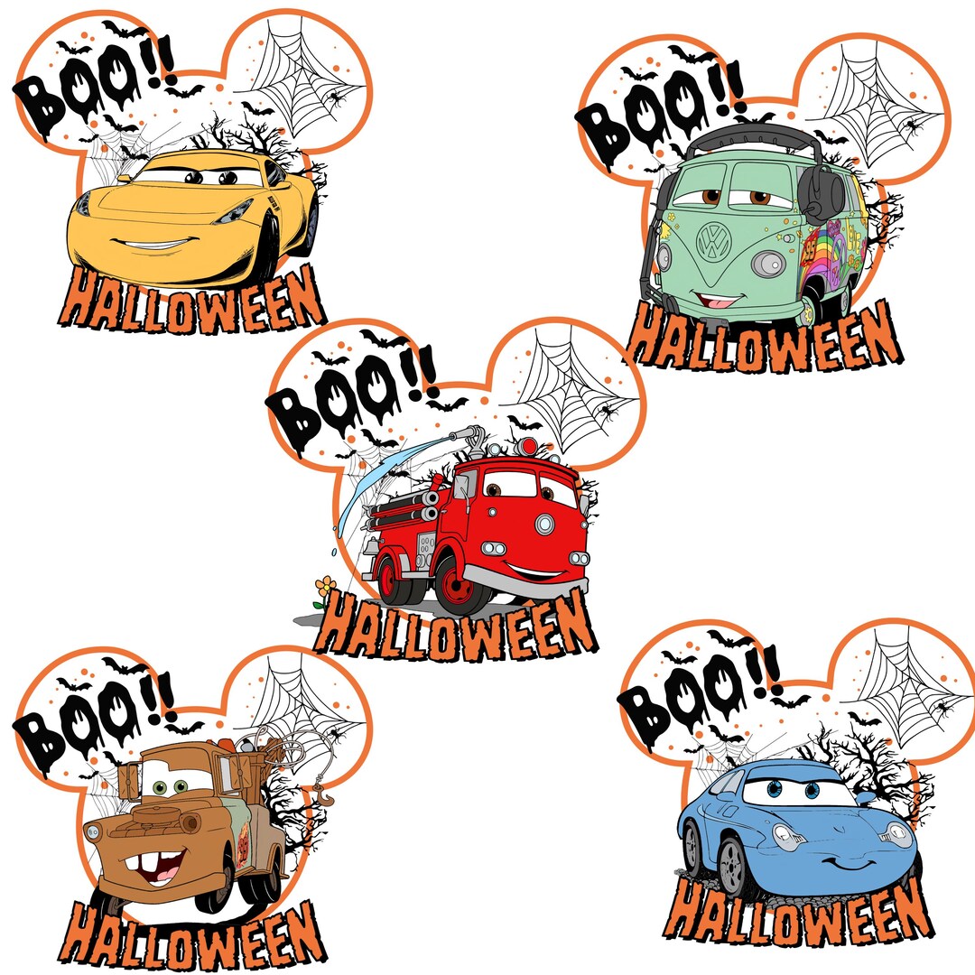Mega Halloween Cars Png Bundle, Halloween Masquerade, Trick or Treat ...