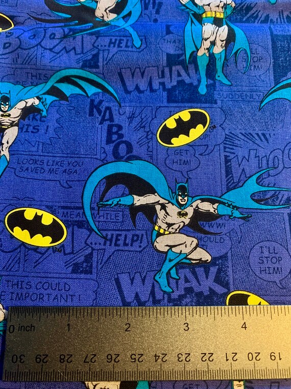 CLEARANCE SALE DC Comics Batman Print 100% Cotton Fabric - Etsy