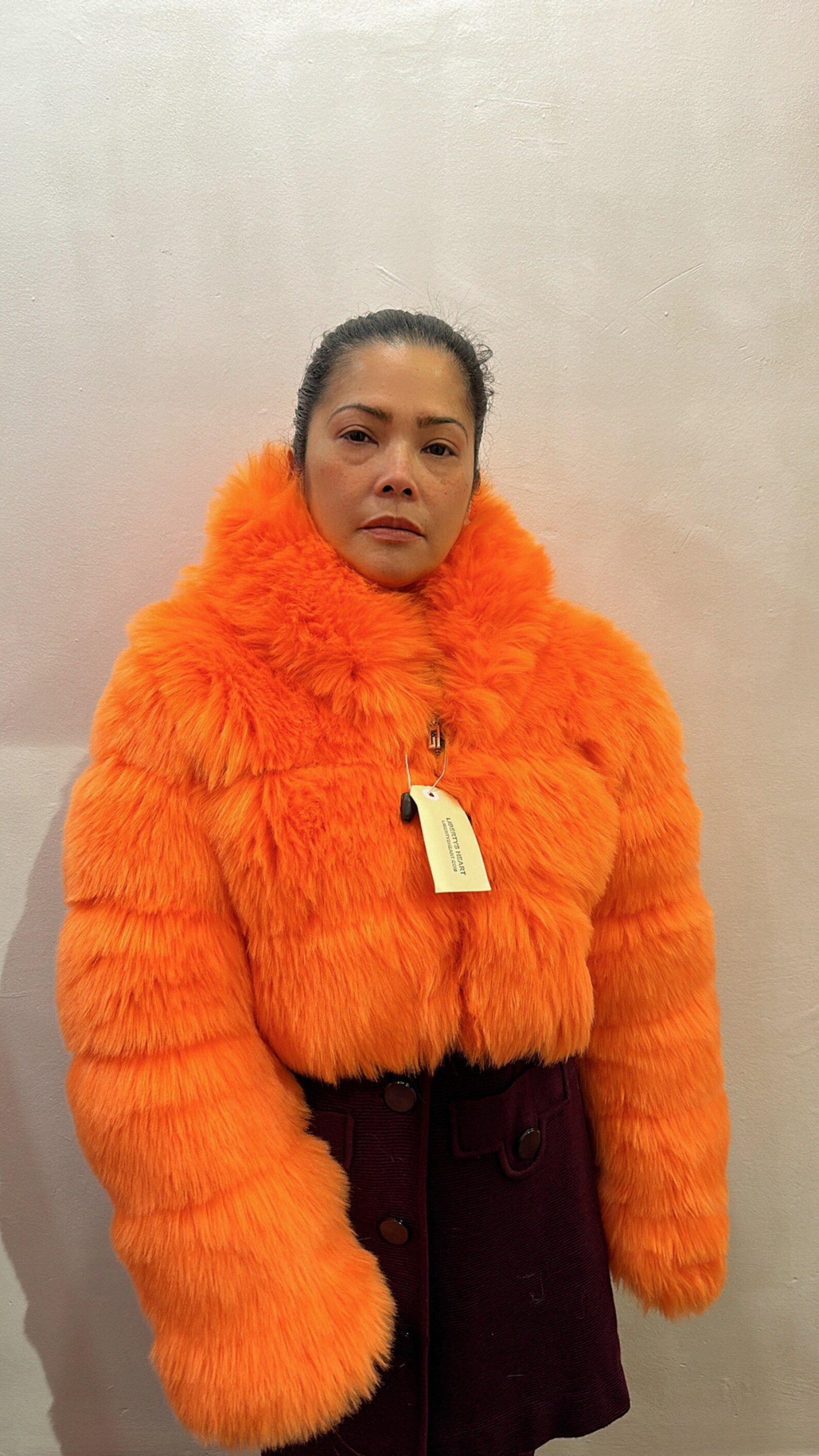 Orange Faux Fur Jacket - Etsy