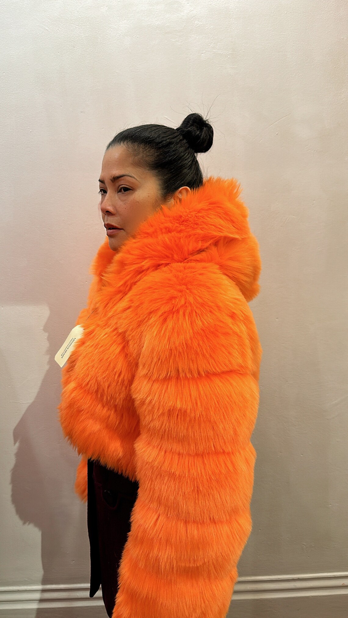 Orange Faux Fur Jacket - Etsy