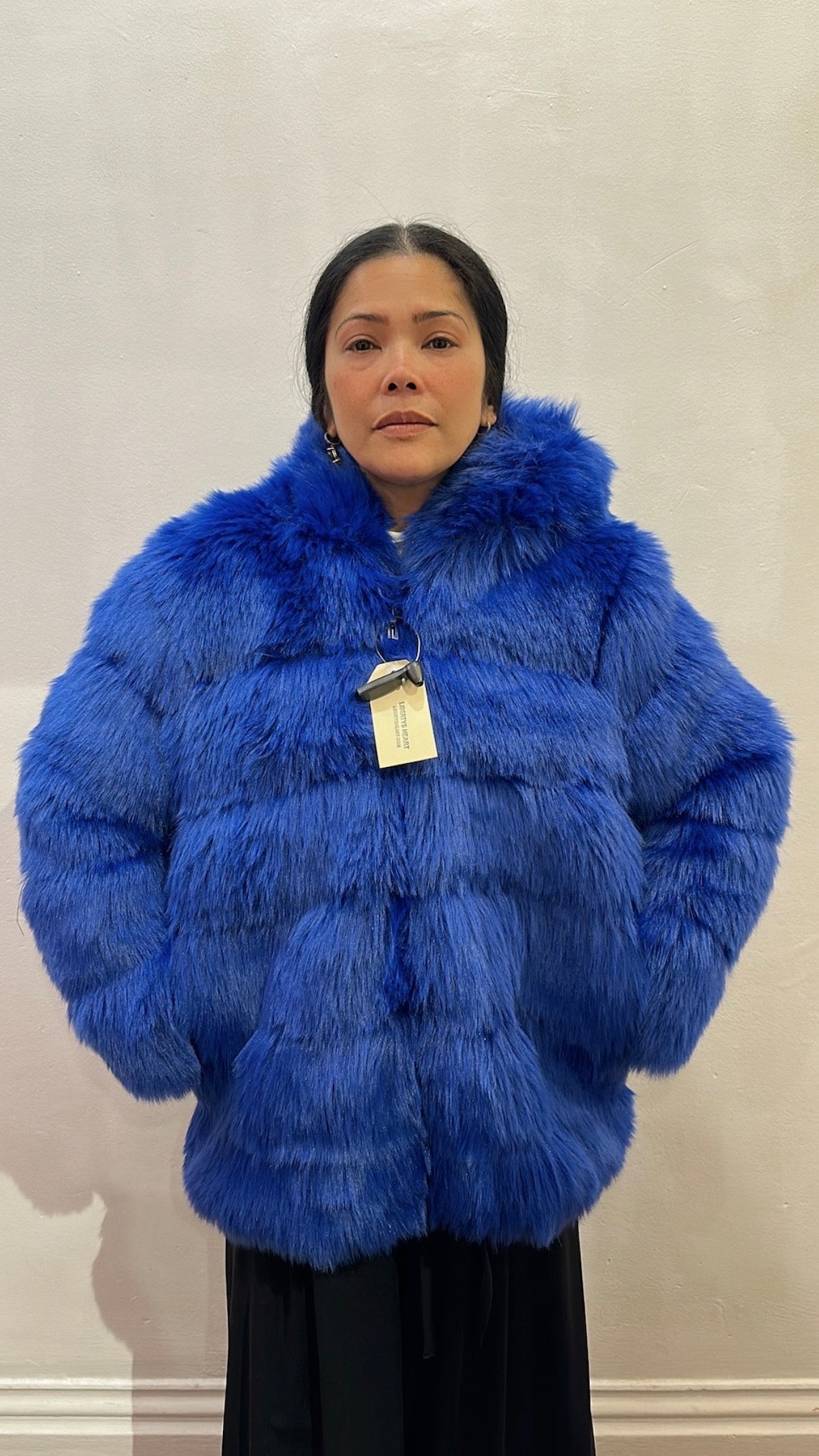 Electric Faux Fur Hooded Coat - Etsy