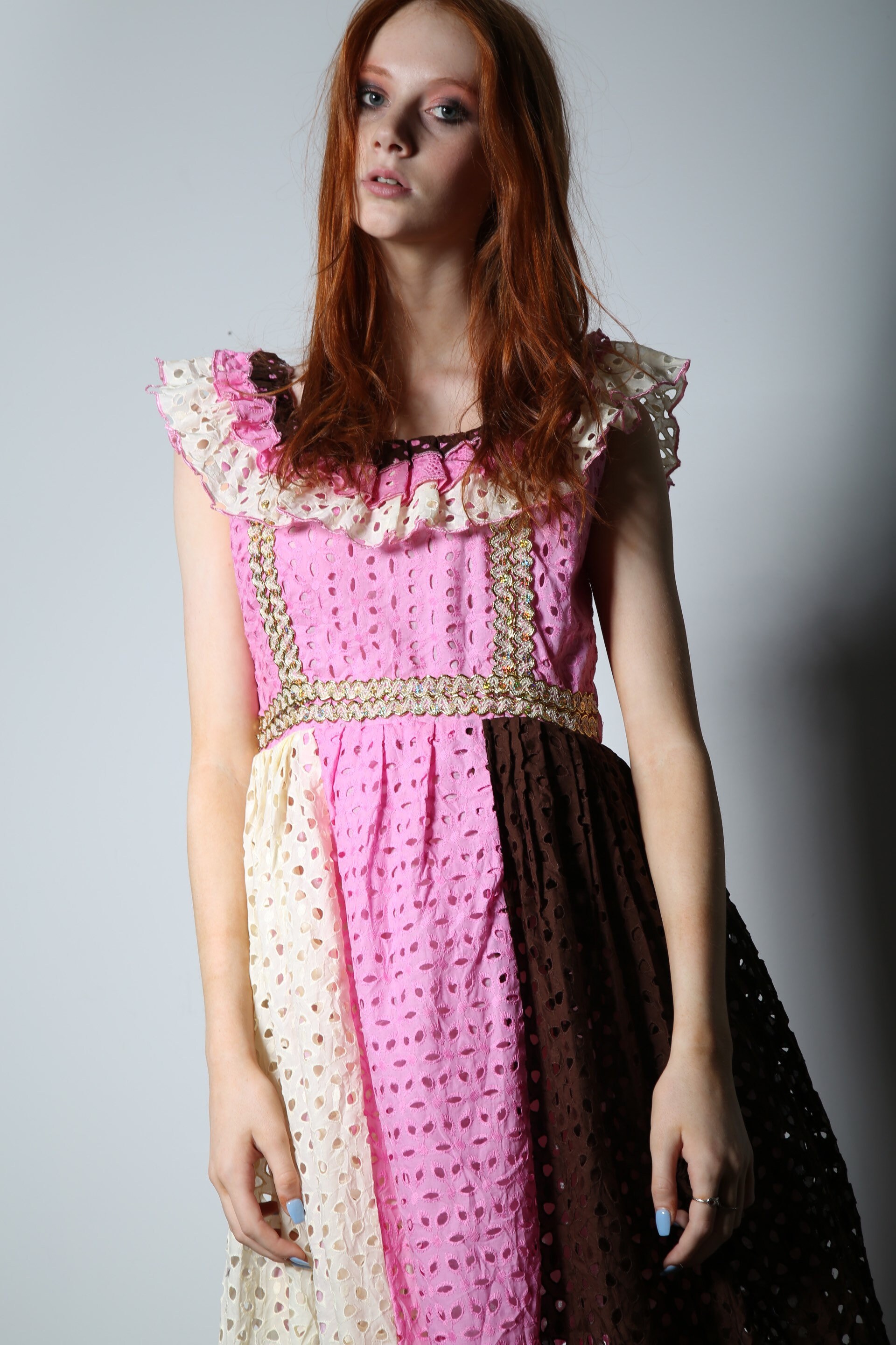 Vintage Eyelet Embroidered Sleeveless Dress - Etsy
